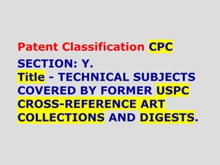 Patent Classification | PDF