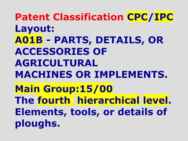 Patent Classification | PDF