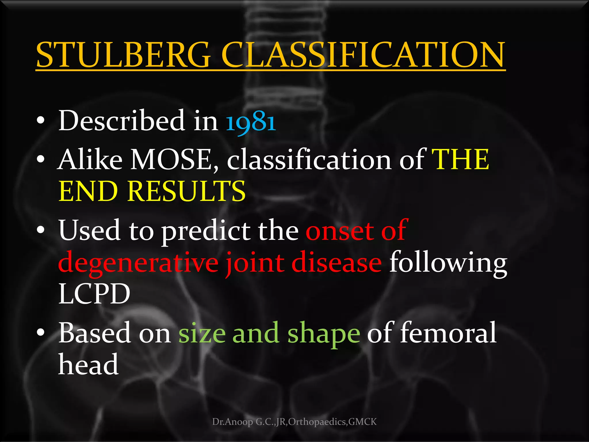 Classification perthes Disease | PDF