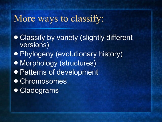 Classification powerpoint | PPT