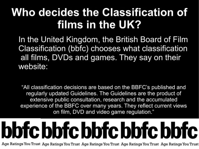 Classification of Films | ODP