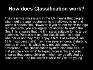 Classification of Films | ODP