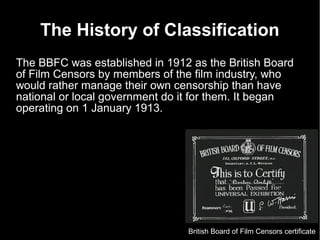 Classification of Films | ODP