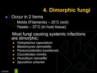 Classification & properties of fungi | PDF