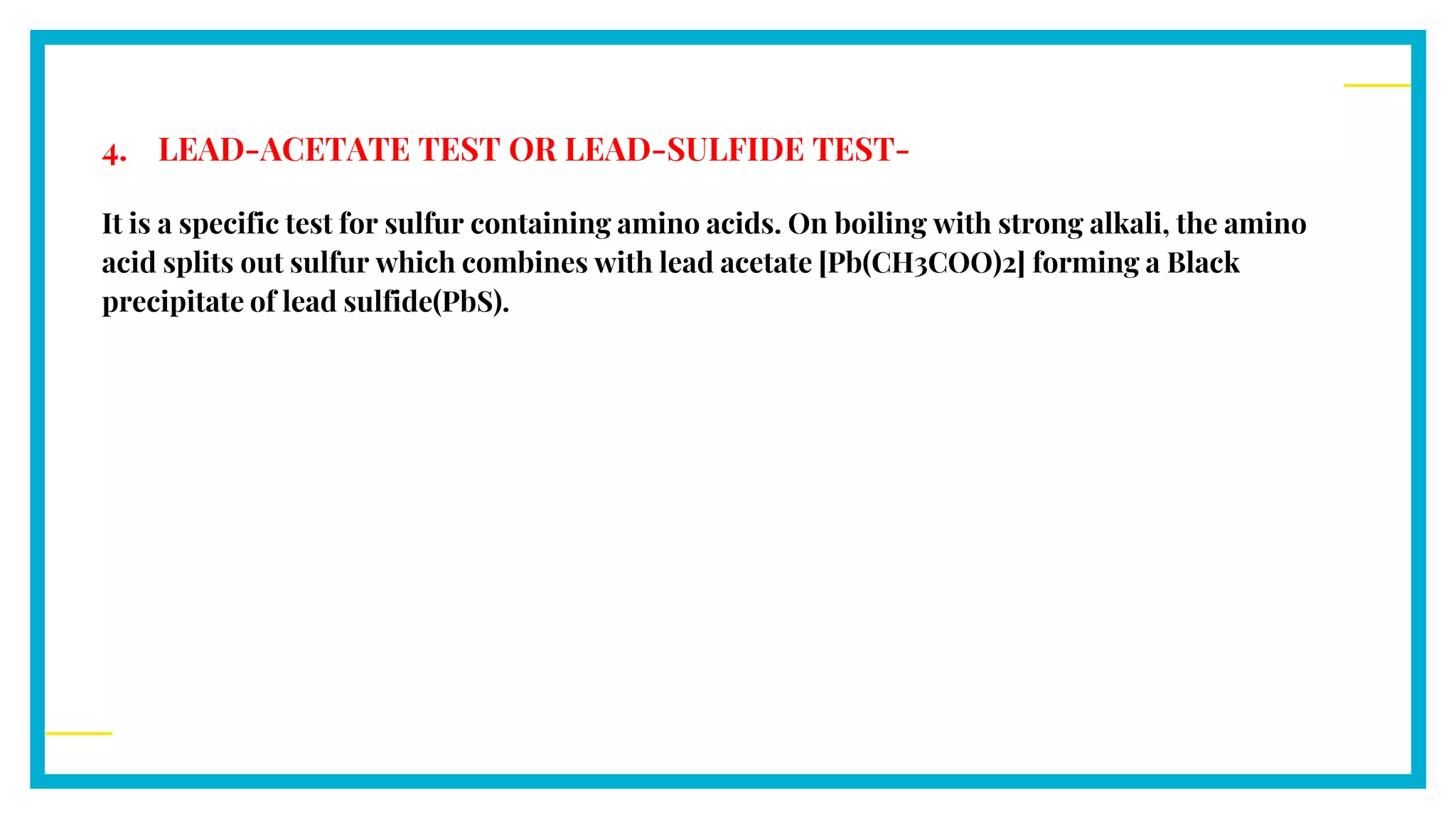 Classification & qualitative tests of amino acids | PPTX