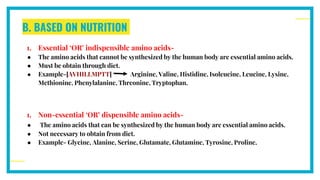 Classification & qualitative tests of amino acids | PPTX | Chemistry ...