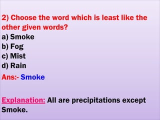 Classification questions and answers | PDF