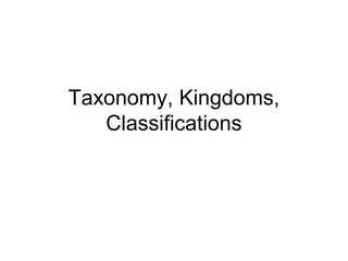 Classifications | PPT