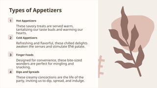 Classifications of Appetizers. pptx | PPTX