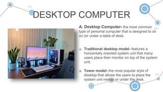 CLASSIFICATIONS-OF-COMPUTER-GROUP-3.pptx | Desktops | Computing