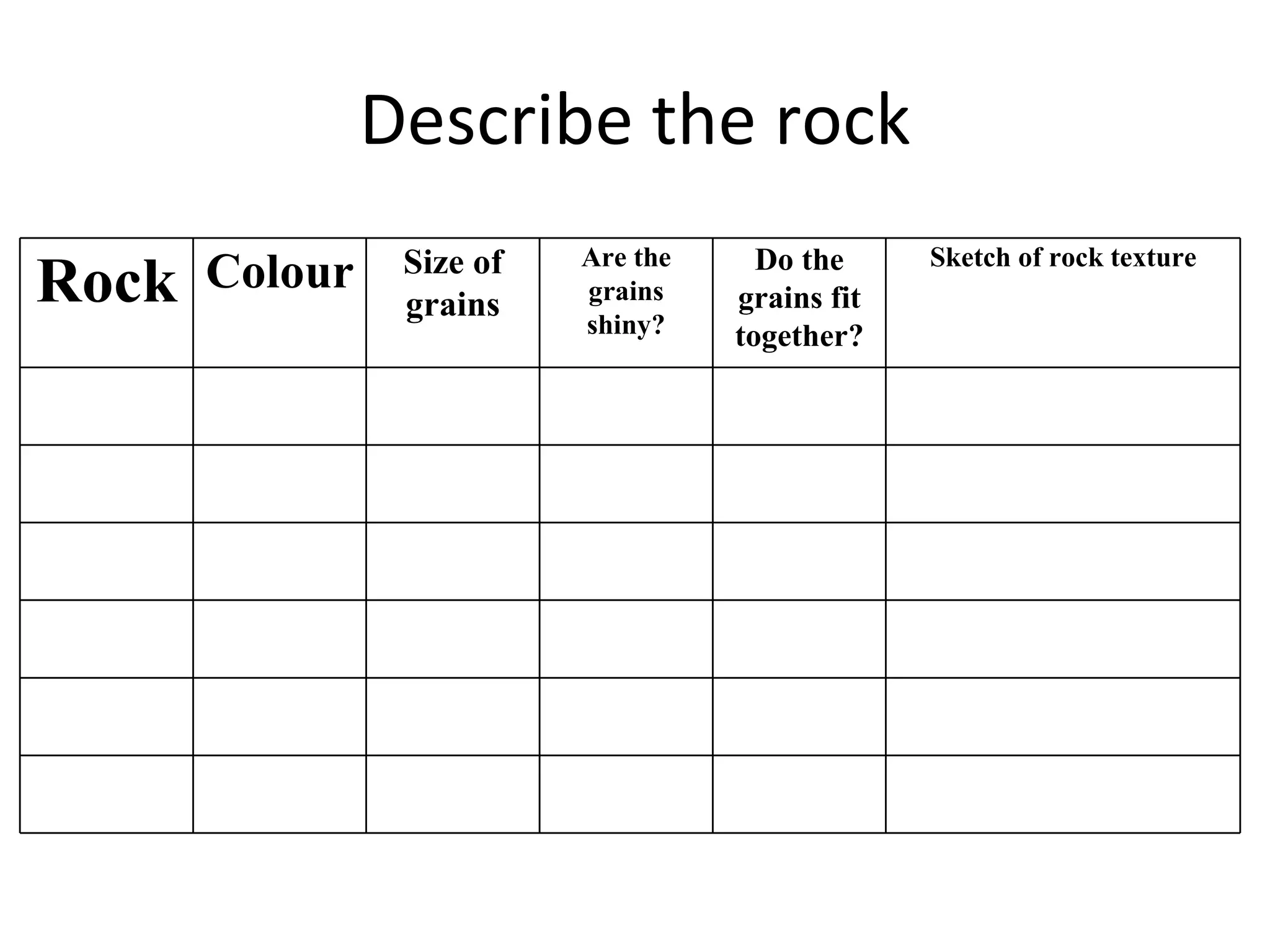 Classifications –rocks.ppt | Geology | Science