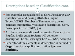 Classifications in IBM Maximo Asset Management | PPT