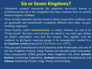 Classification seven kingdom | PPTX