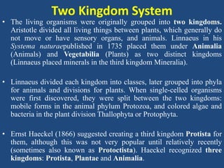 Two Kingdom Classification