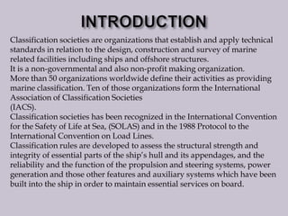 Classification societes. presentation mariner | PPTX