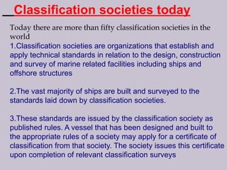 Classification societes. presentation mariner | PPTX