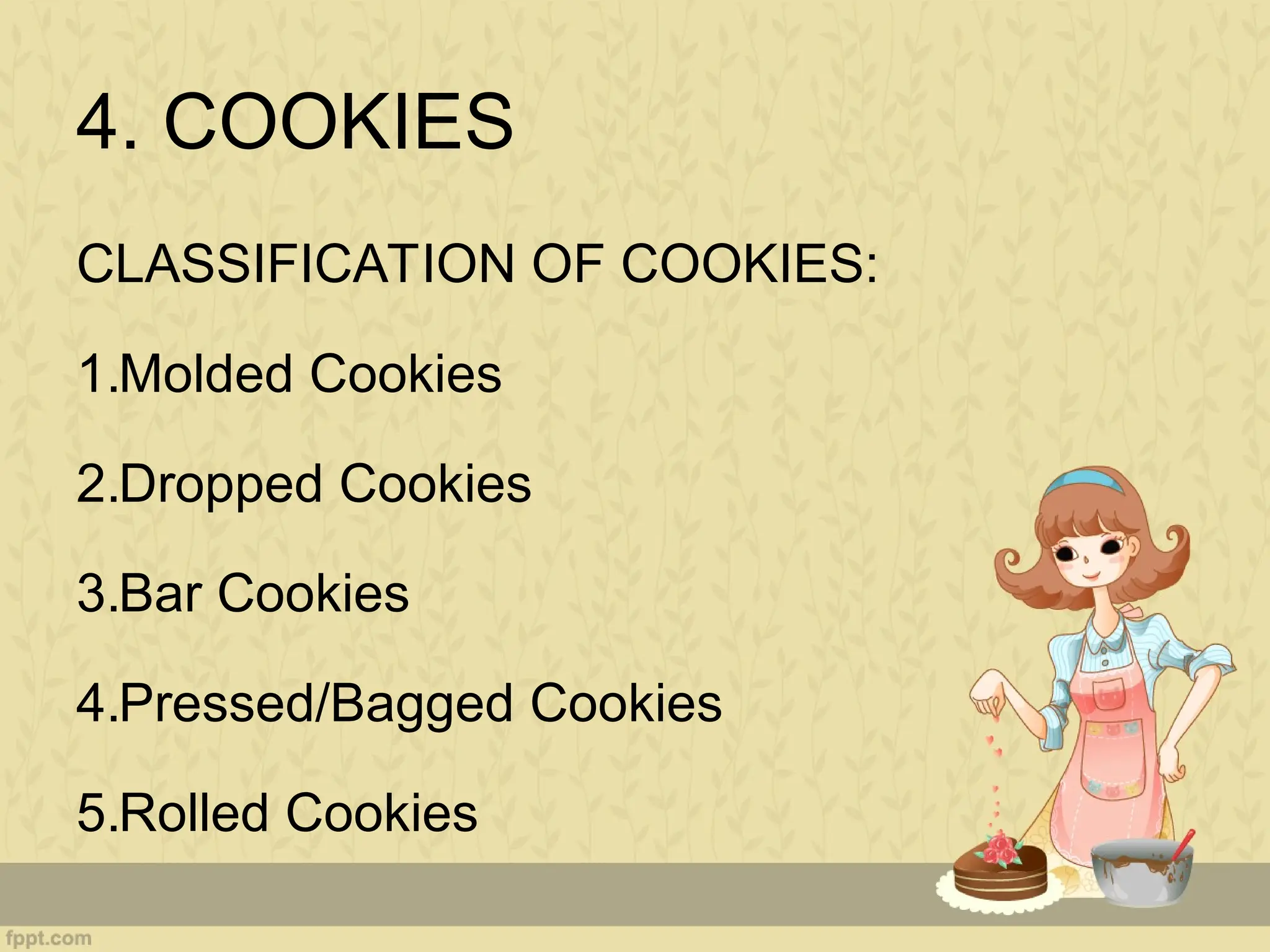 CLASSIFICATIONS OF BAKERY PRODUCTS a powerpoint | PPT