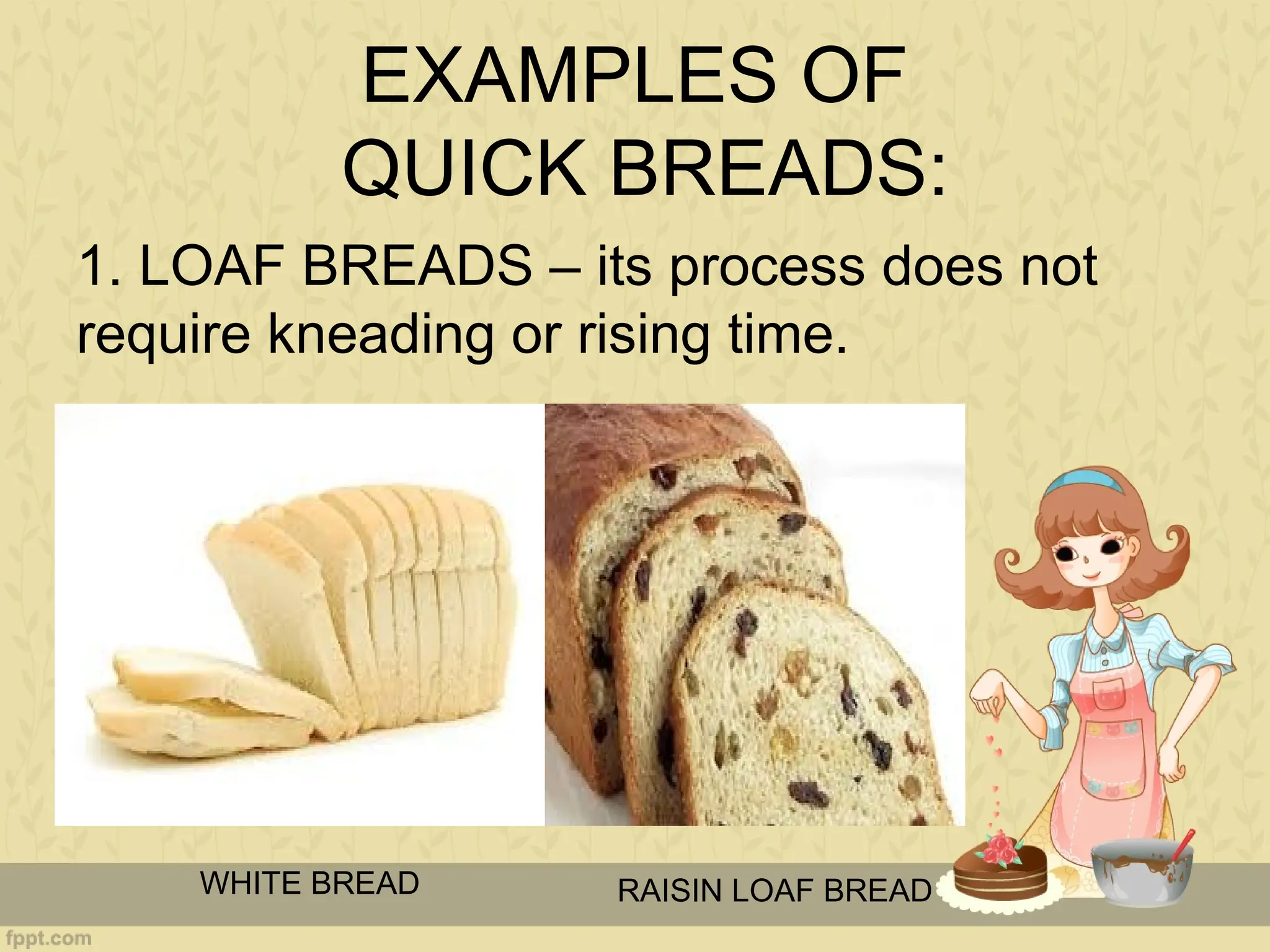 CLASSIFICATIONS OF BAKERY PRODUCTS a powerpoint | PPT
