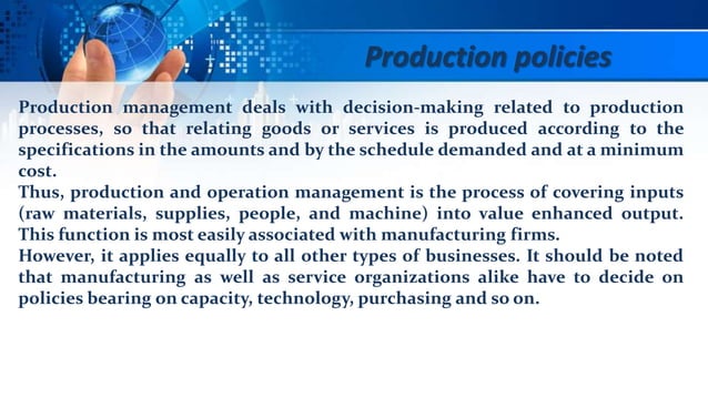 Classifications of business policies1 | PPT