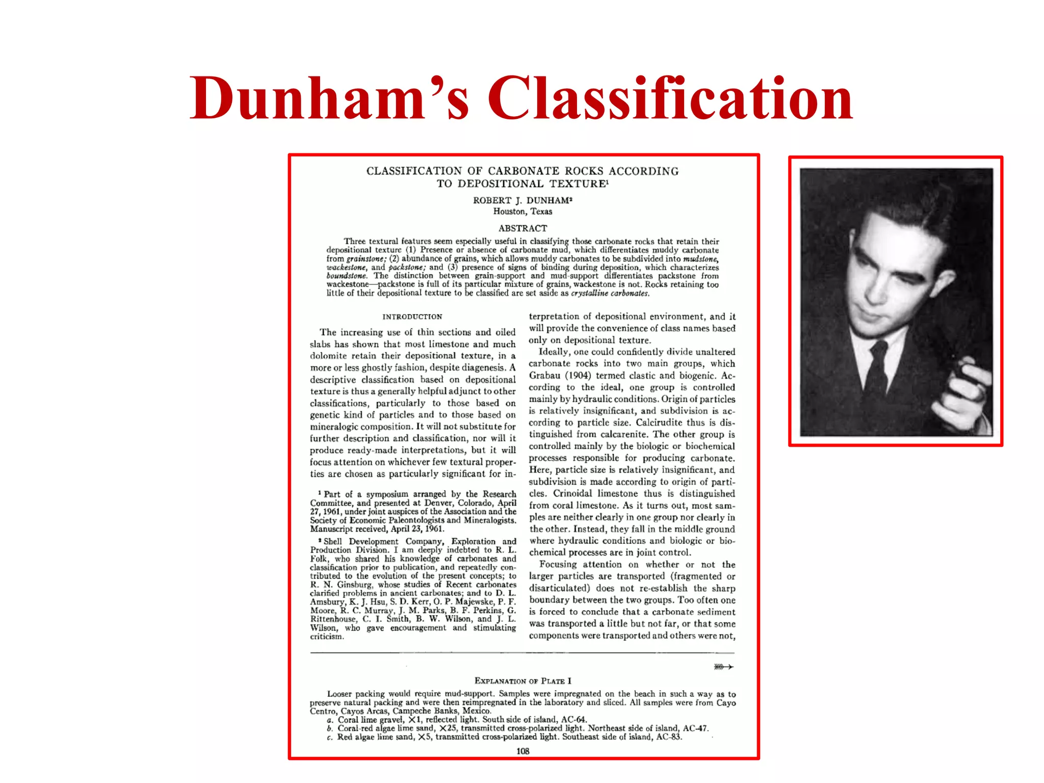 Classifications of carbonate rocks | PDF