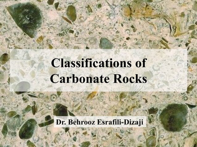 Classifications of carbonate rocks | PDF