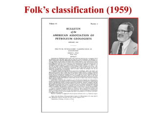 Classifications of carbonate rocks | PDF