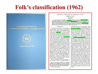 Classifications of carbonate rocks | PDF