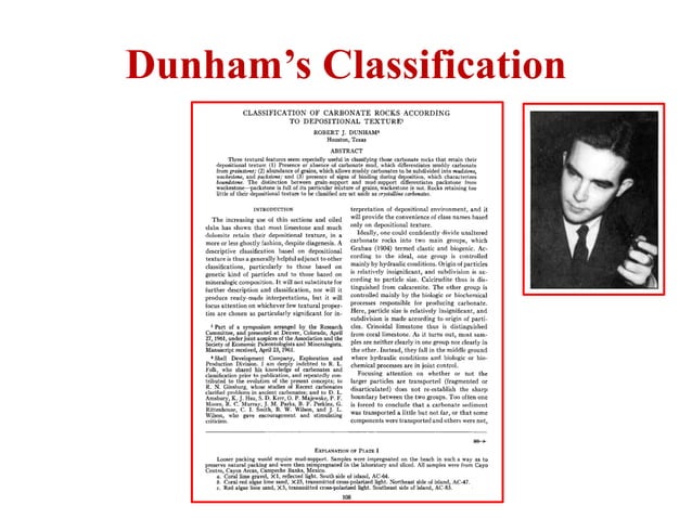 Classifications of carbonate rocks | PDF
