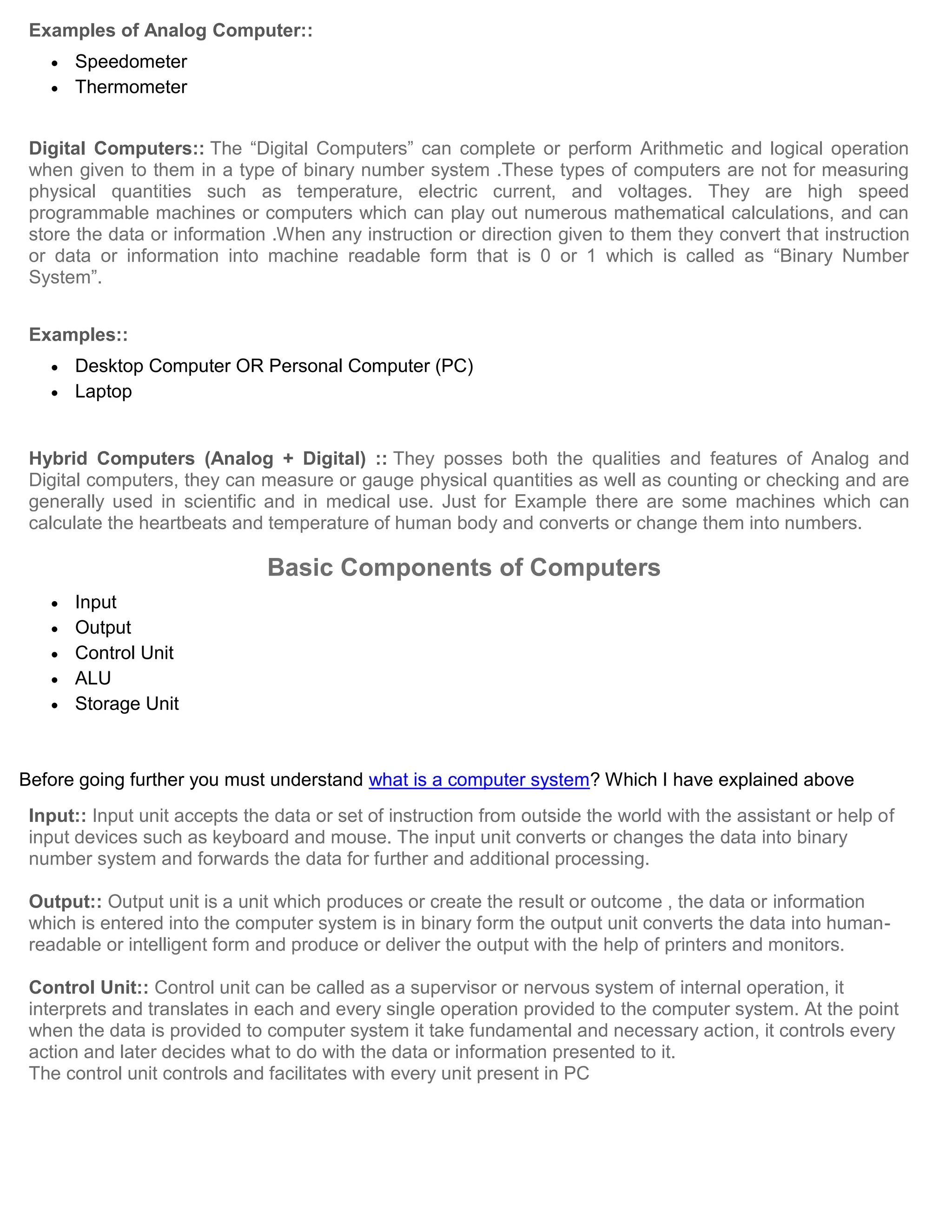 Classifications of computer | PDF