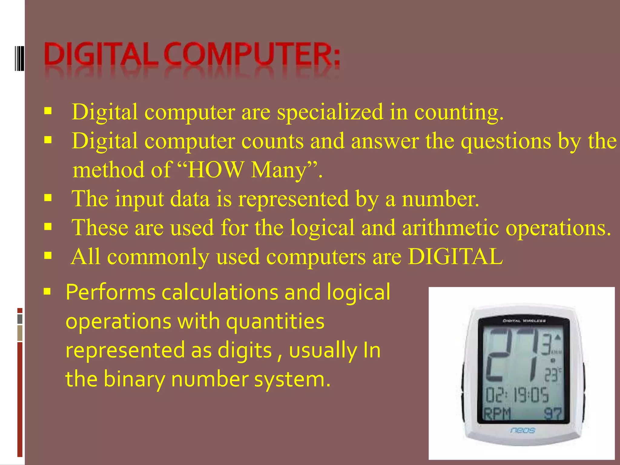 Classifications of computer by bikrant roy | PPTX | Computing | Technology & Computing