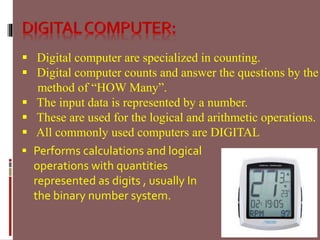 Classifications of computer by bikrant roy | PPTX