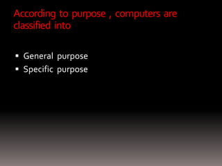 Classifications of computer by bikrant roy | PPT