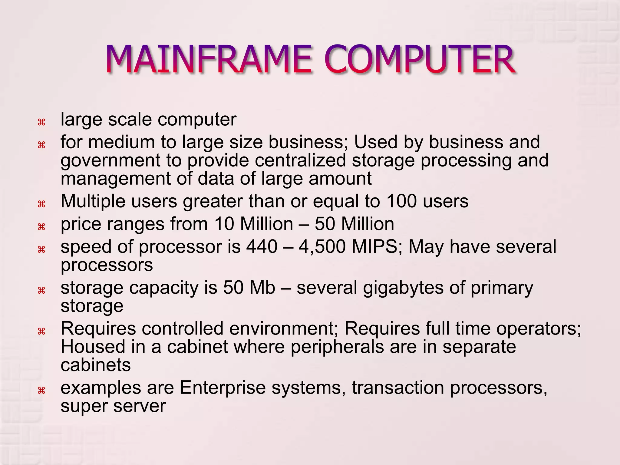 CLASSIFICATIONS_OF_COMPUTERS.pptx | Desktops | Computing