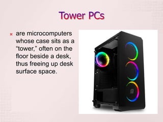 CLASSIFICATIONS_OF_COMPUTERS.pptx | Desktops | Computing
