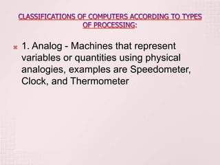 CLASSIFICATIONS_OF_COMPUTERS.pptx | Desktops | Computing
