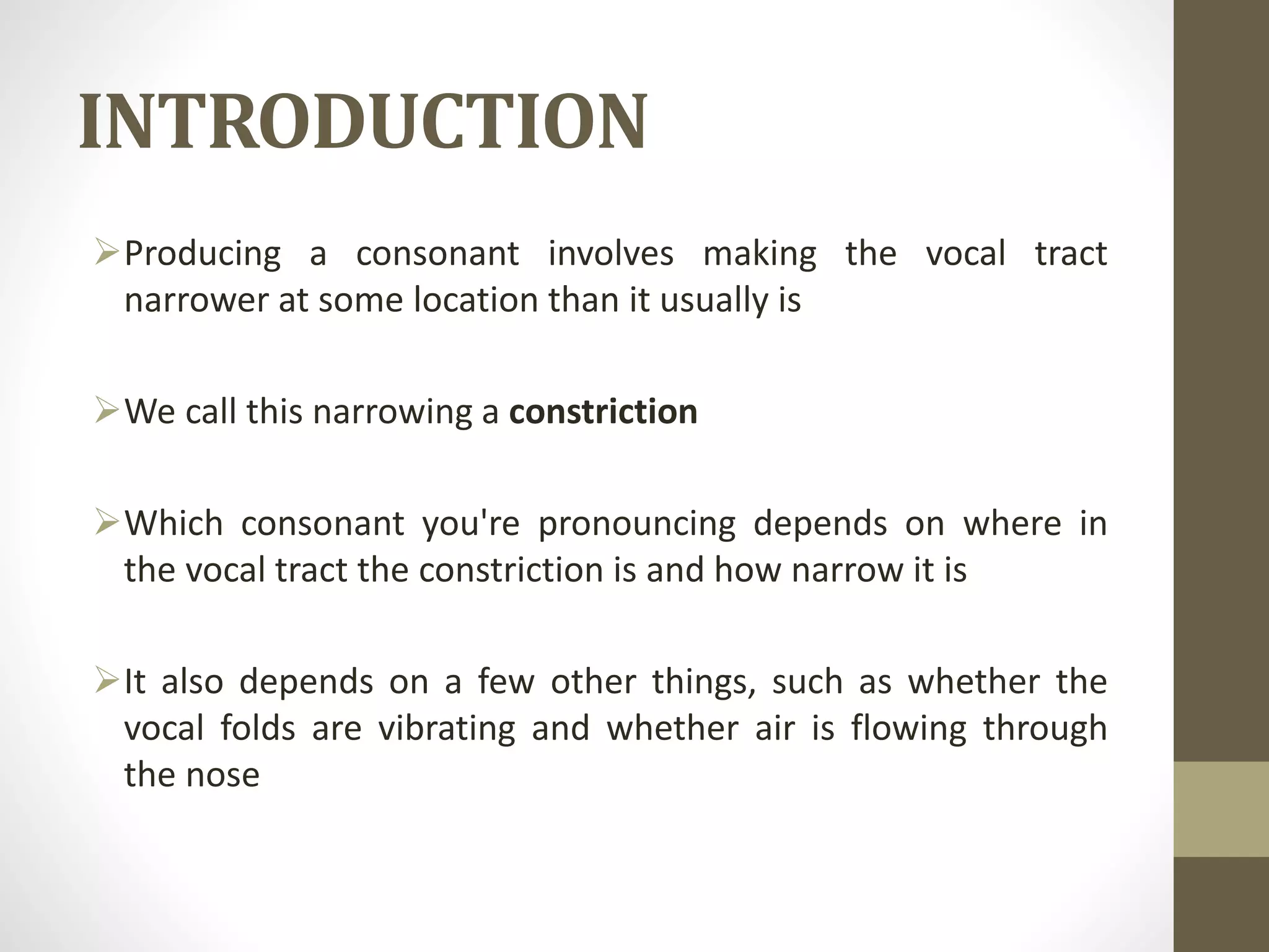 Classifications of consonants | PPTX