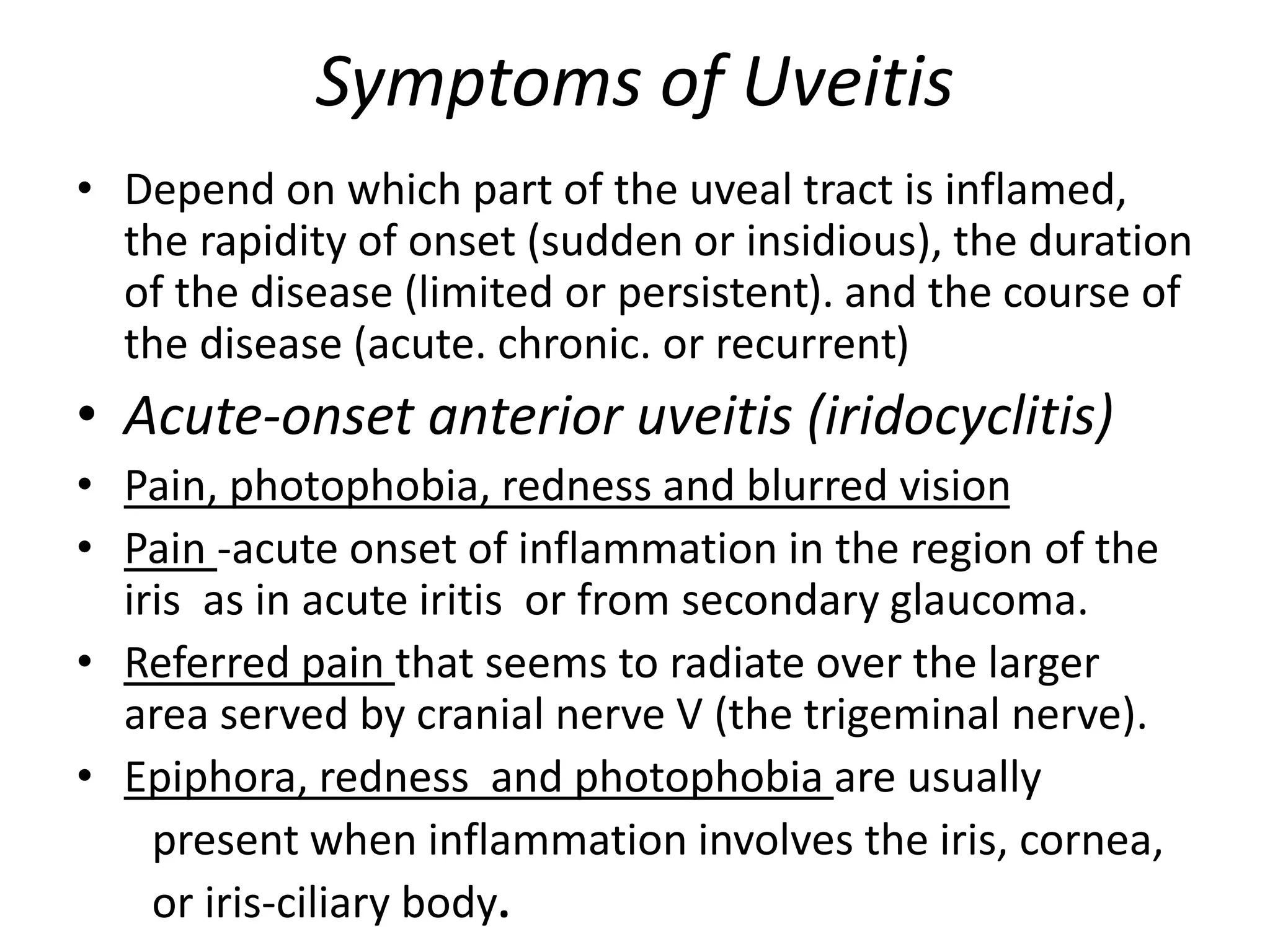 Classifications of etio pathogenesis of ueitis, anterior uieitis-dr.k ...