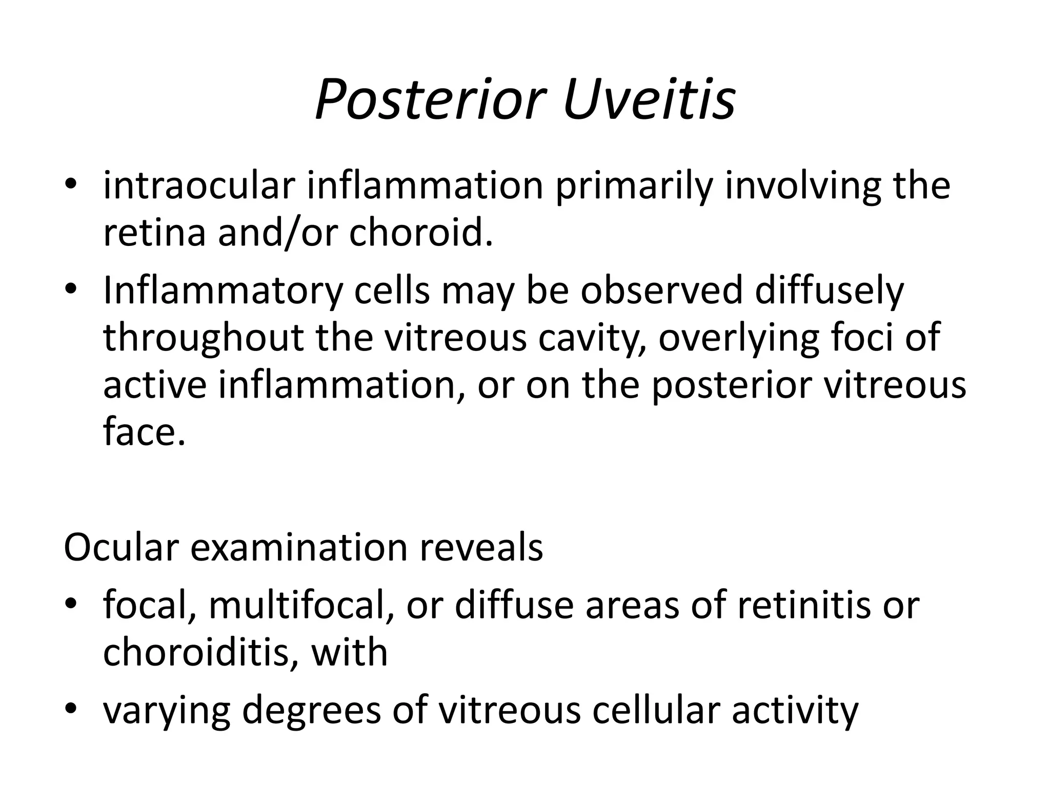 Classifications of etio pathogenesis of uveitis, anterior uveitis- dr.k ...