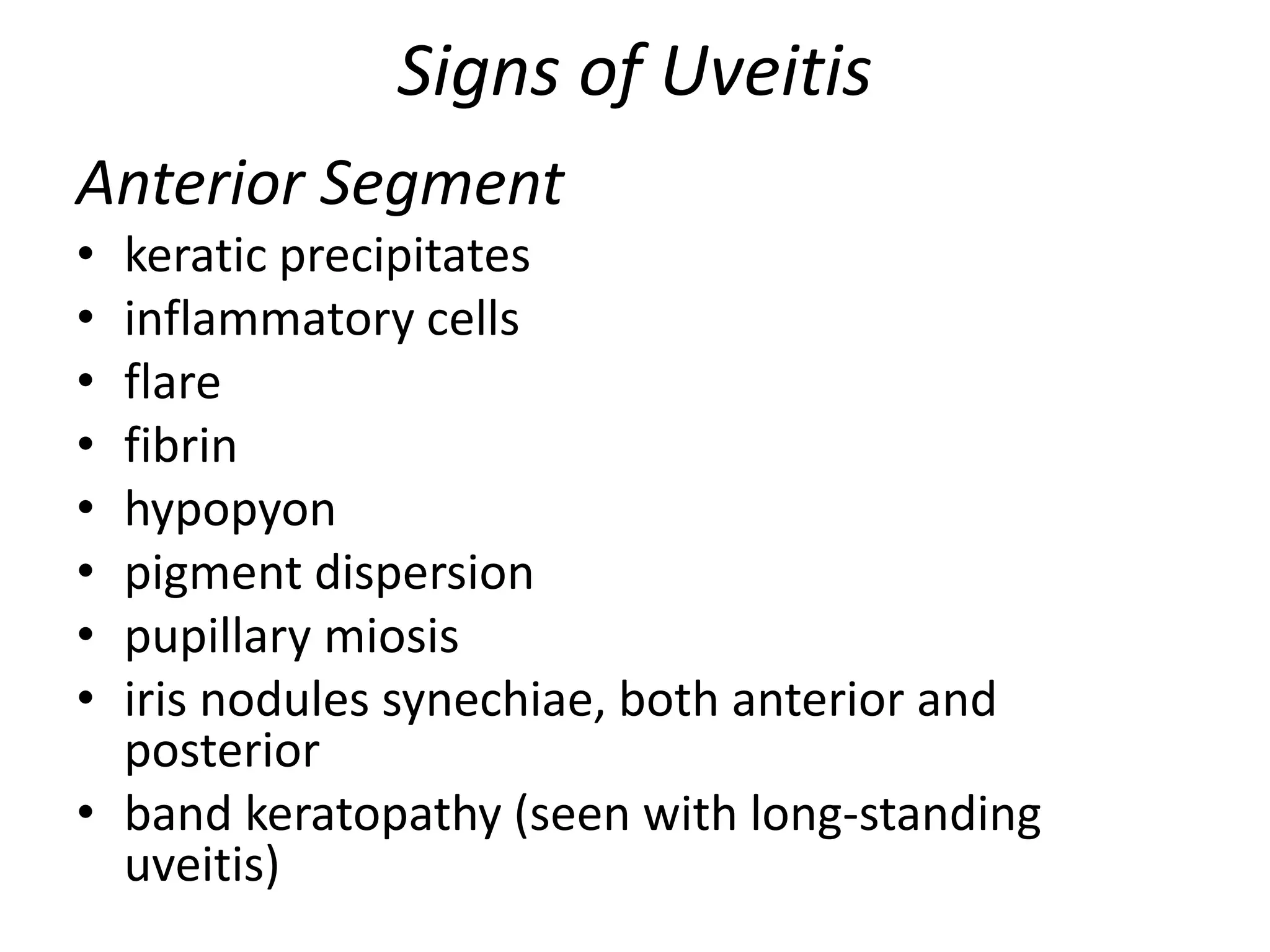 Classifications of etio pathogenesis of uveitis, anterior uveitis- dr.k ...