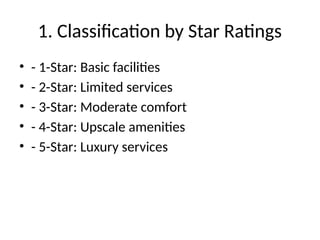 Classification of hotelsClassification of hotels | PPTX