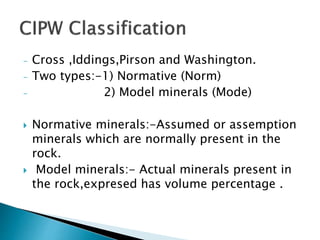 Classifications of igneous rocks | PPTX