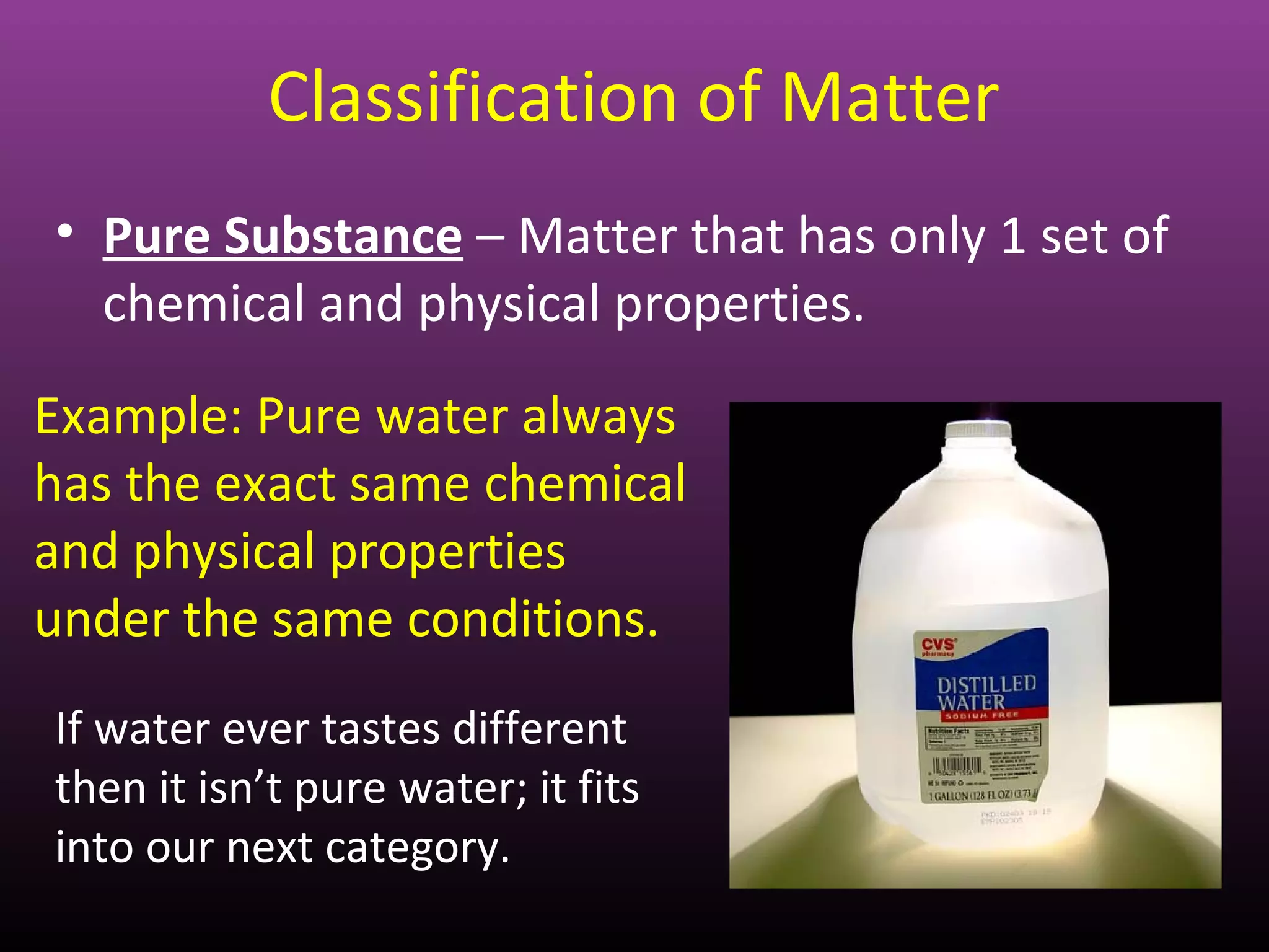 Classifications of Matter | PPT