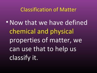 Classifications of Matter | PPT