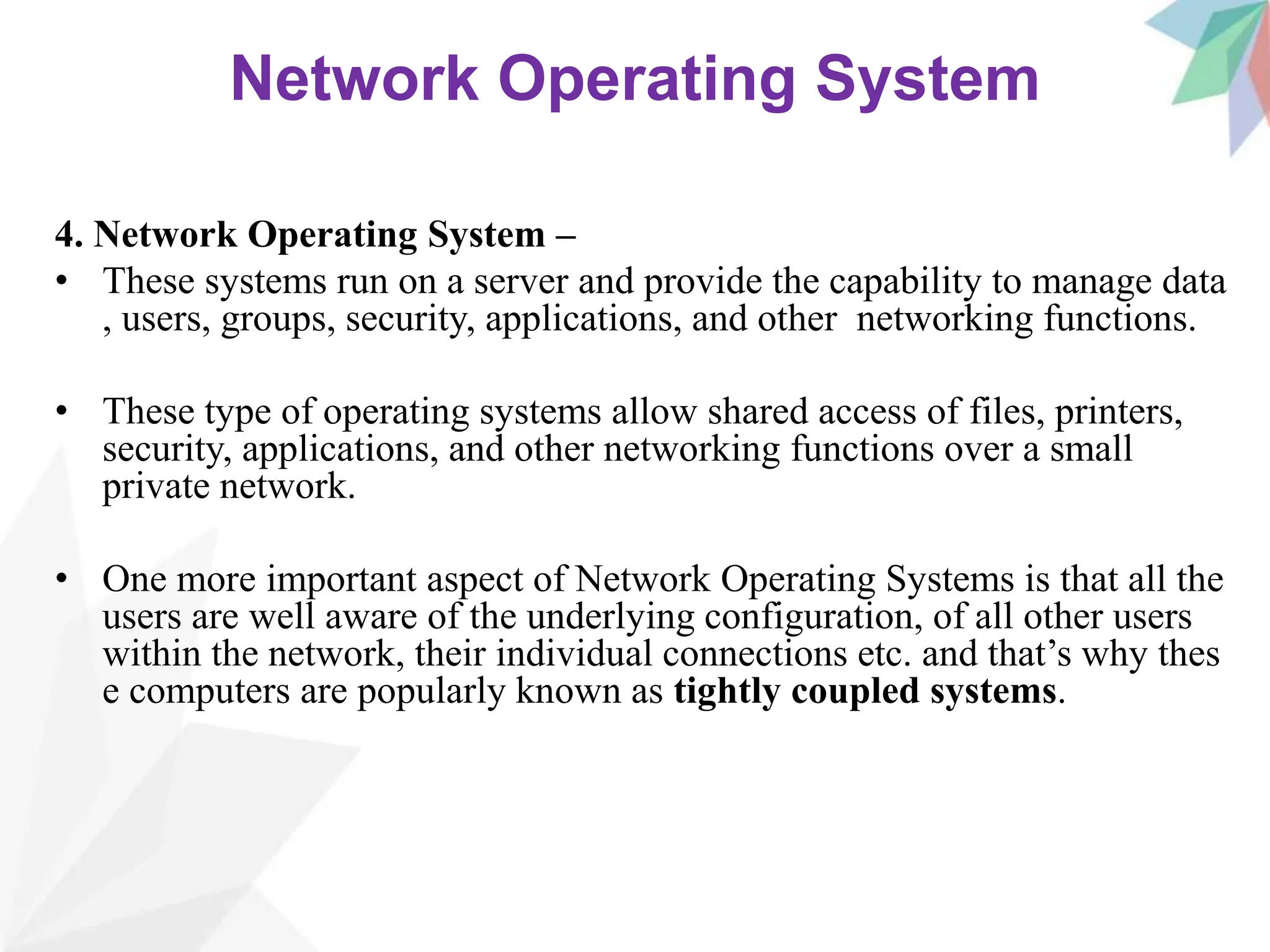 Classifications of OS.pptx | Operating Systems | Computer Software and Applications