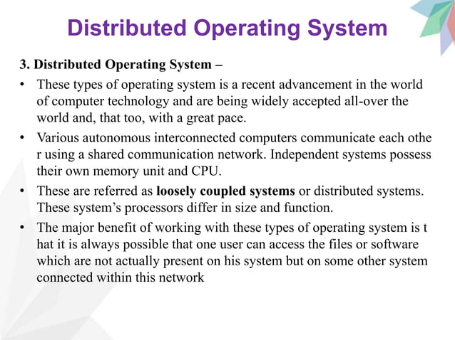 Classifications of OS.pptx | Operating Systems | Computer Software and Applications
