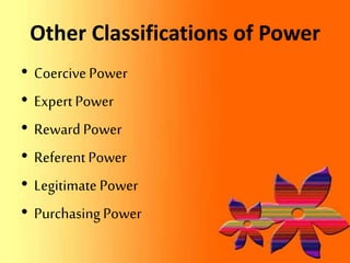 Classifications of power | PPTX