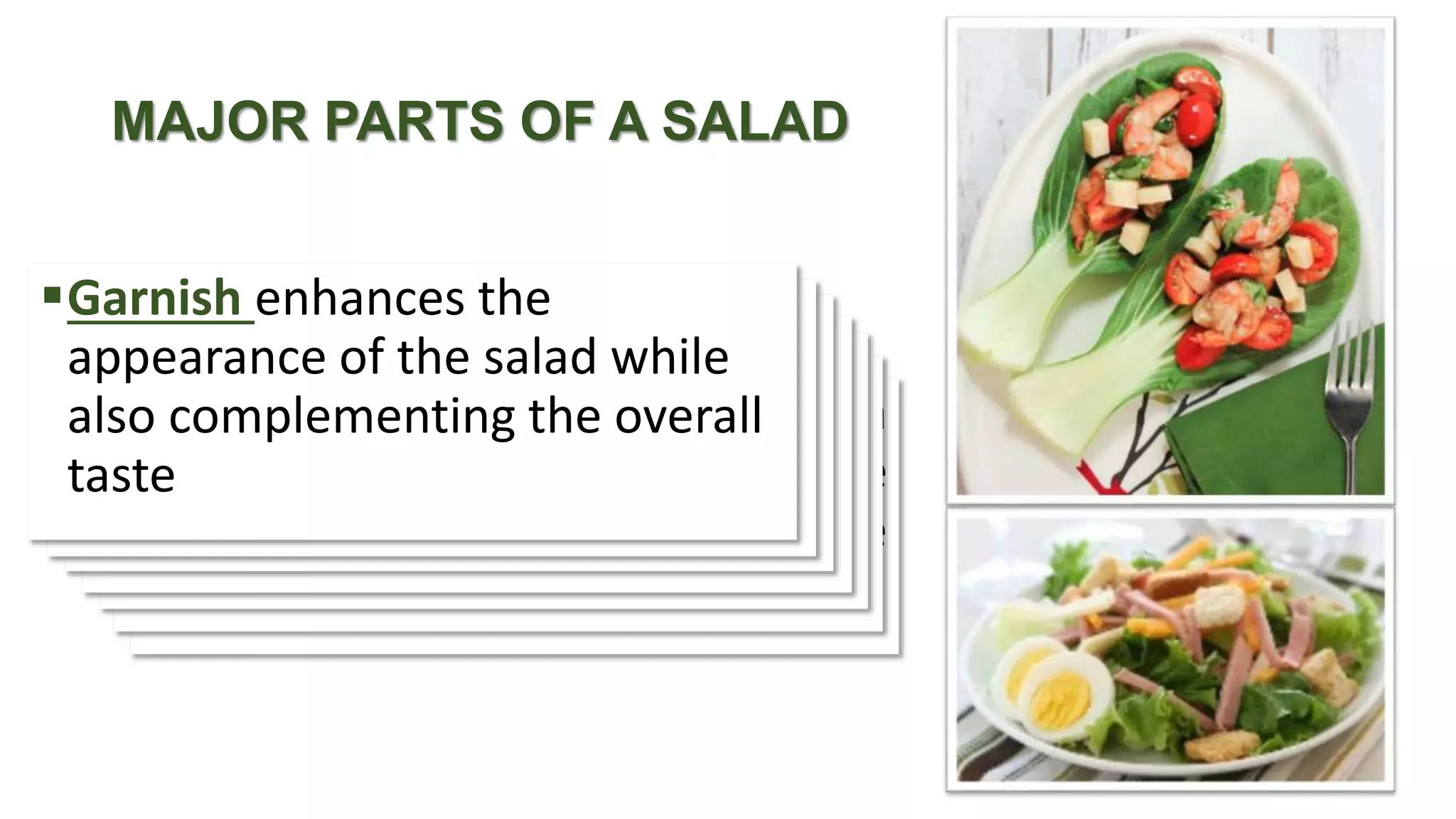 Classifications of salads | PPTX