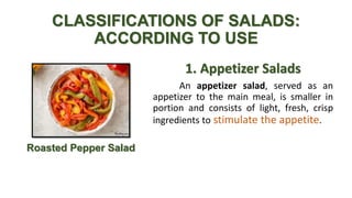 Classifications of salads | PPTX