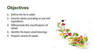 Classifications of salads | PPTX