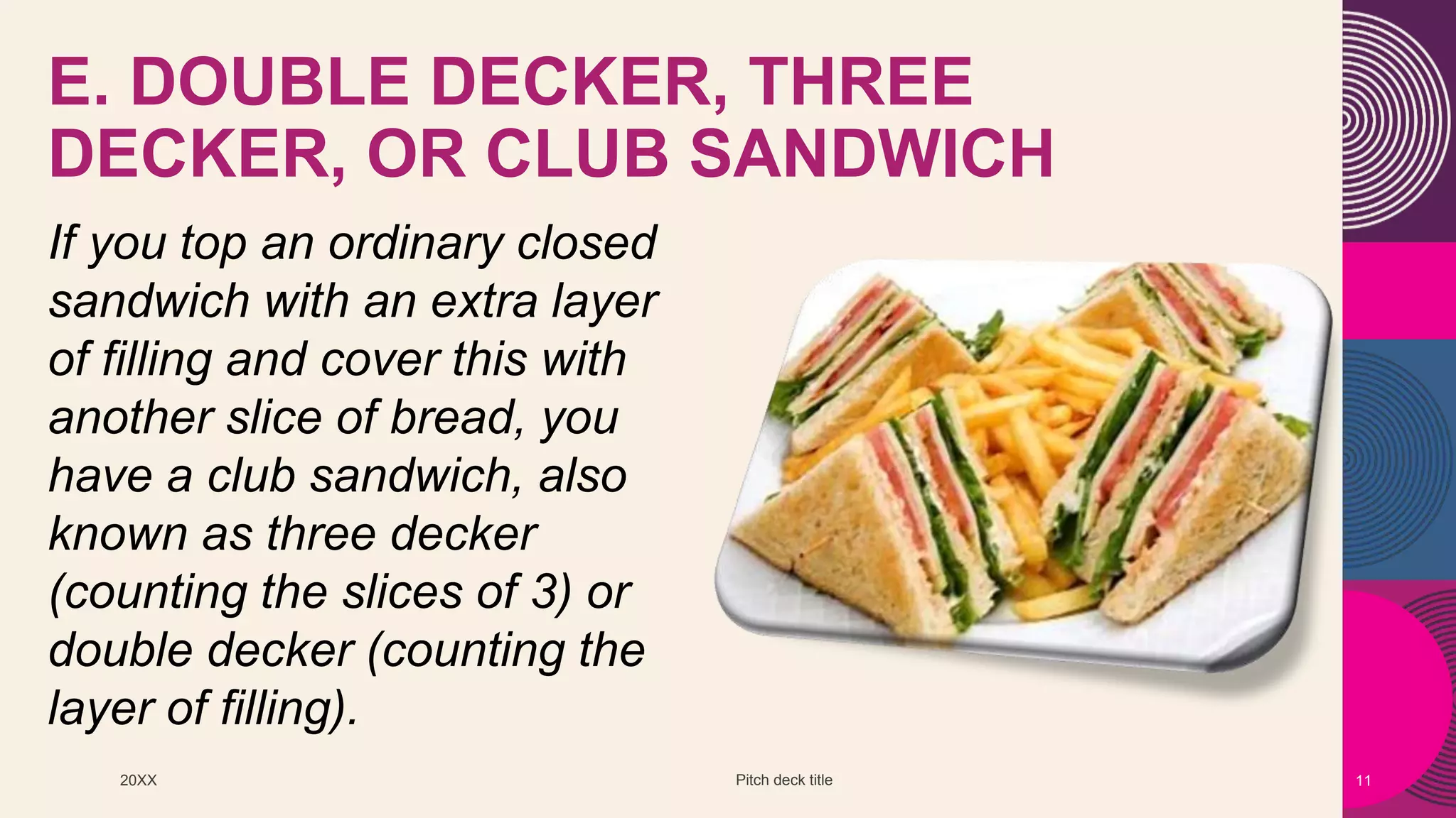 Classifications of Sandwiches | PPTX